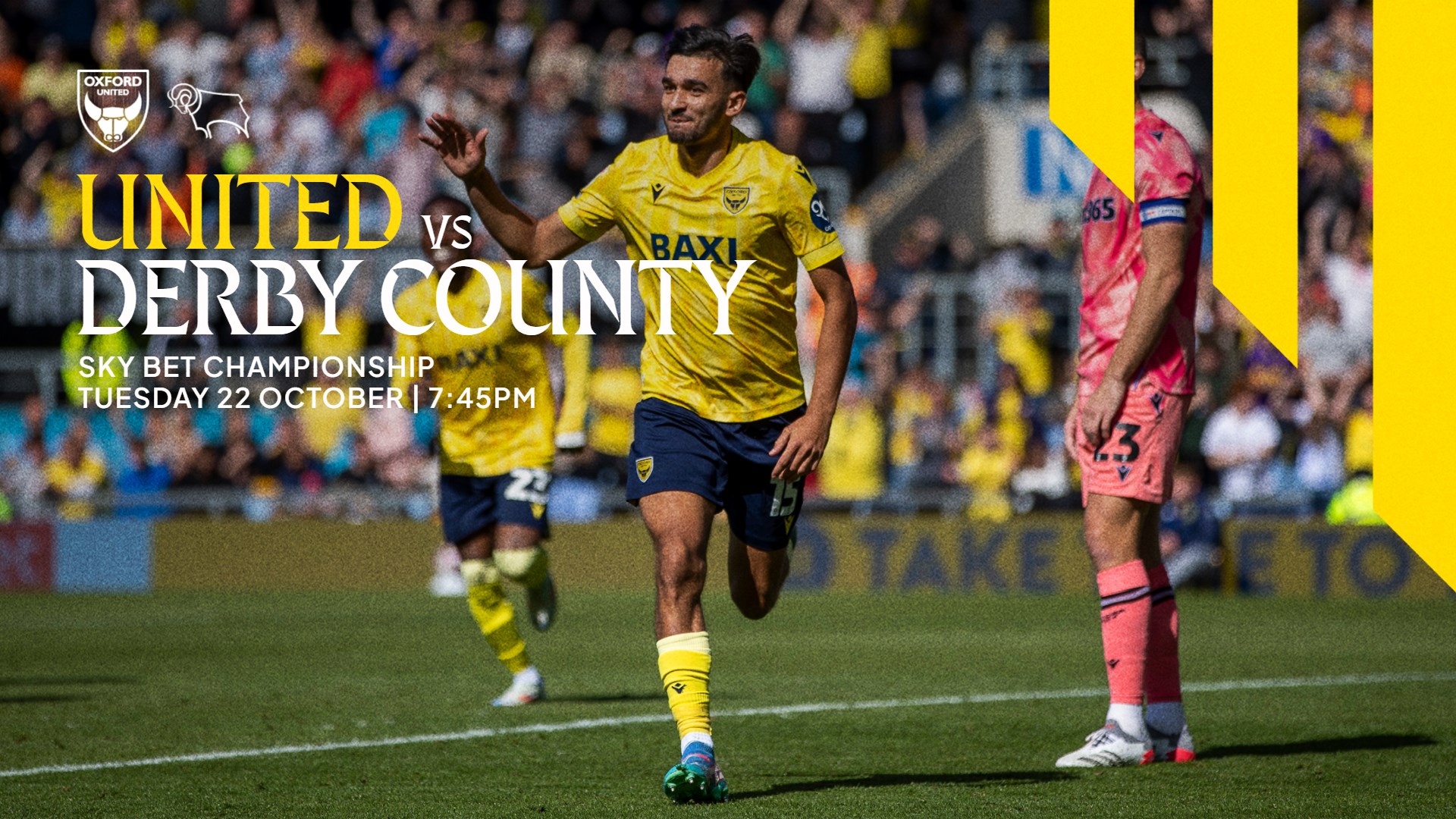 Ticket Details For Derby County At Home | Oxford United Football Club